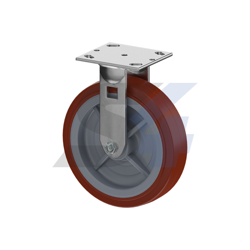 8 x 2" Zinc, Rigid Caster Top Plate Mount - C016.72C – Source 4 Industries