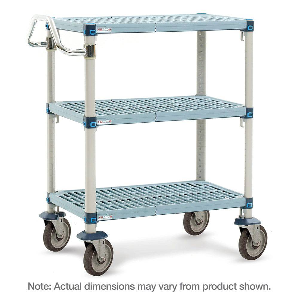 MetroMax Q - 2- or 3-Shelf Industrial Plastic Shelving Utility Cart ...