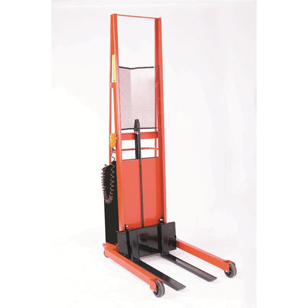 Straddle Base Powered Stacker with 3" x 30" Forks, 1000 lb Capacity ...