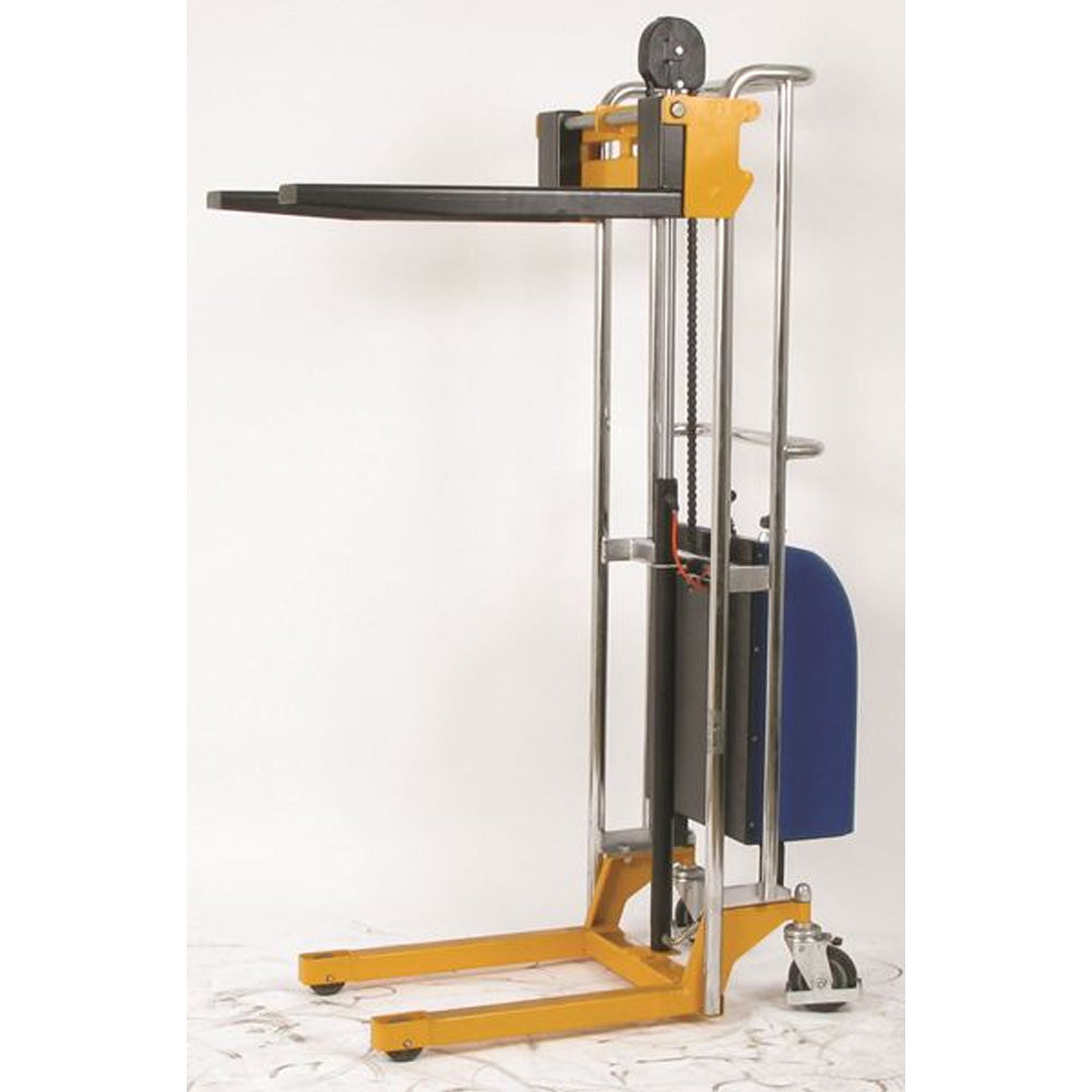 Battery Operated Value Lift Stacker with 4" x 25.5" Adjustable Forks ...