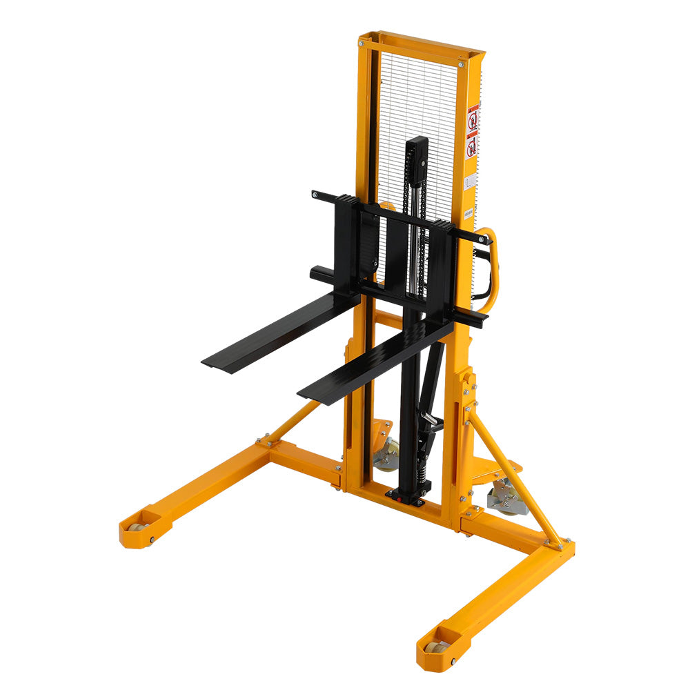 Straddle Legs Pallet Stacker, 1100-2200 lbs Capacity, 63" Lift Height ...