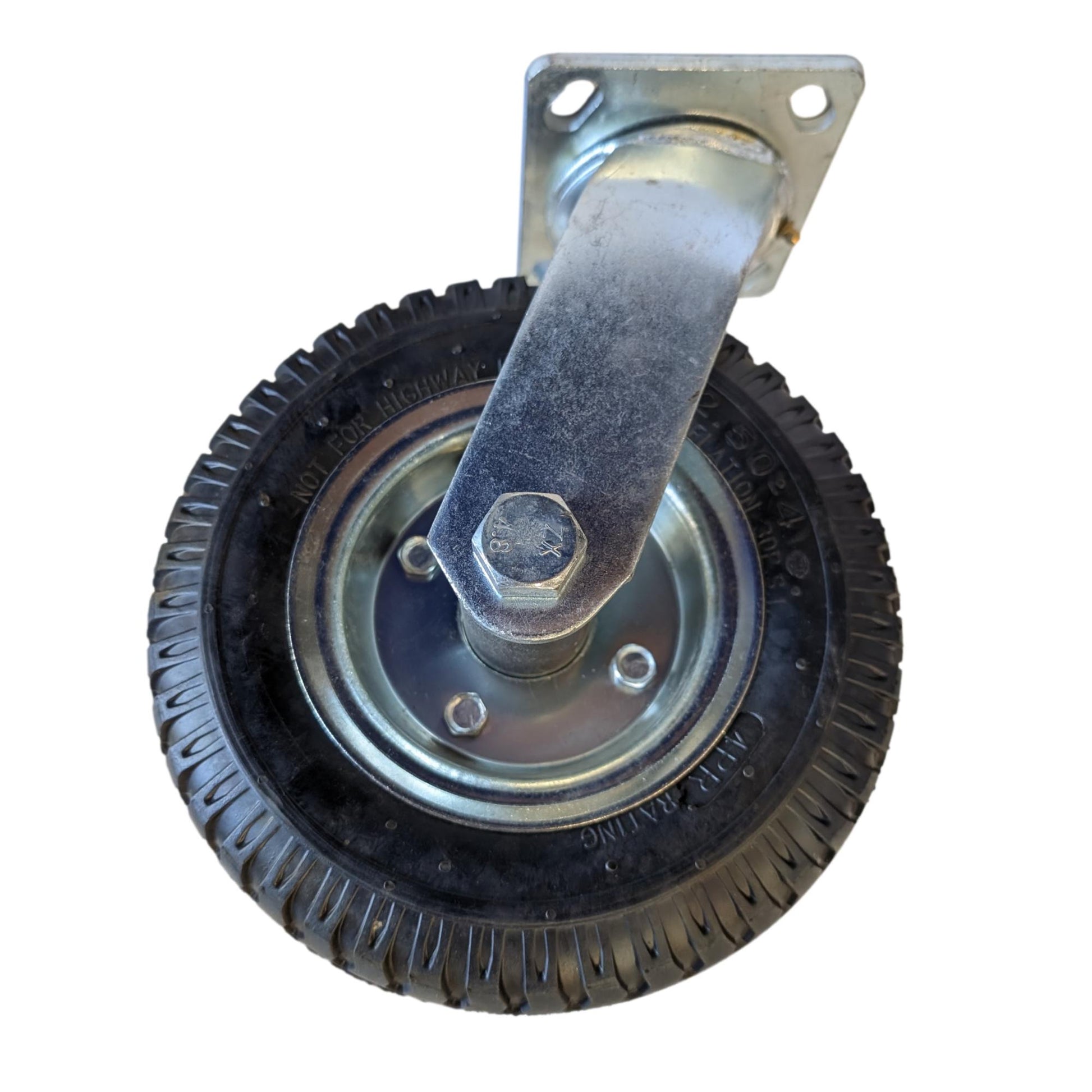 8" Bellman Luggage Cart Caster, Pneumatic, Swivel, 350 lbs. Capacity ...