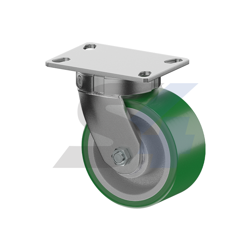 6 x 3" Zinc, Kingpinless Swivel Caster Top Plate Mount - C000.438 ...