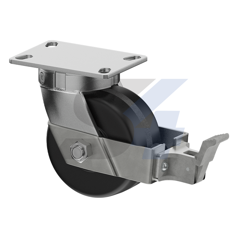 6 x 3" Zinc, Kingpinless Swivel Caster with Face Contact - C000.6CF ...