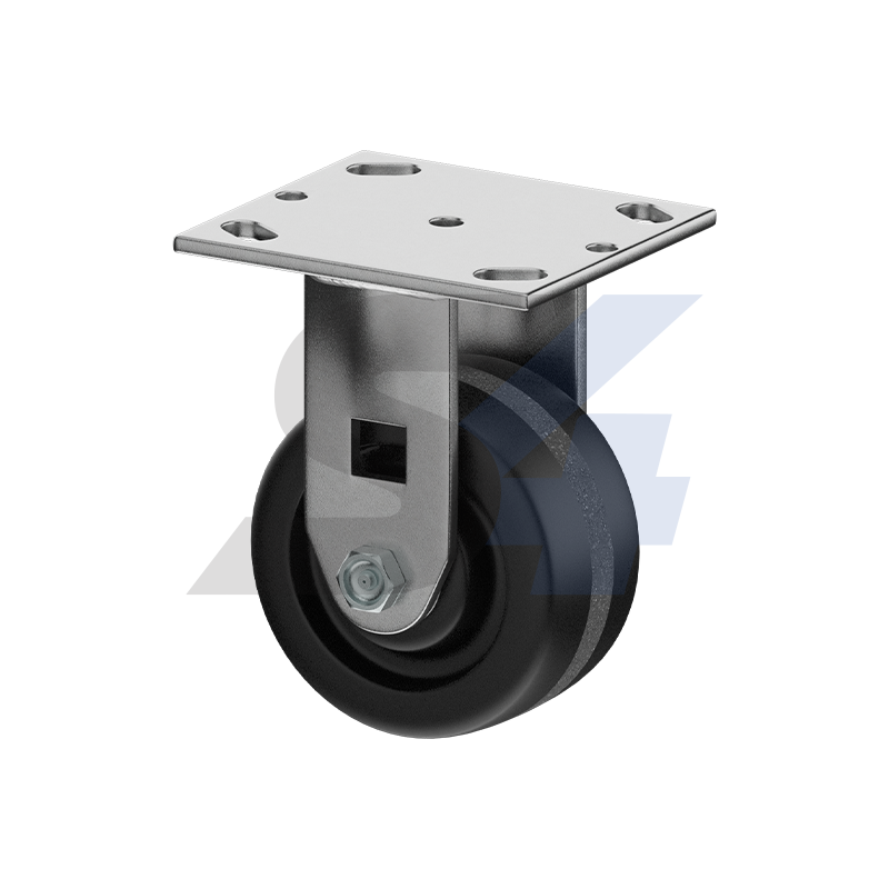 4 x 2" Zinc, Rigid Caster Top Plate Mount - C009.001 – Source 4 Industries