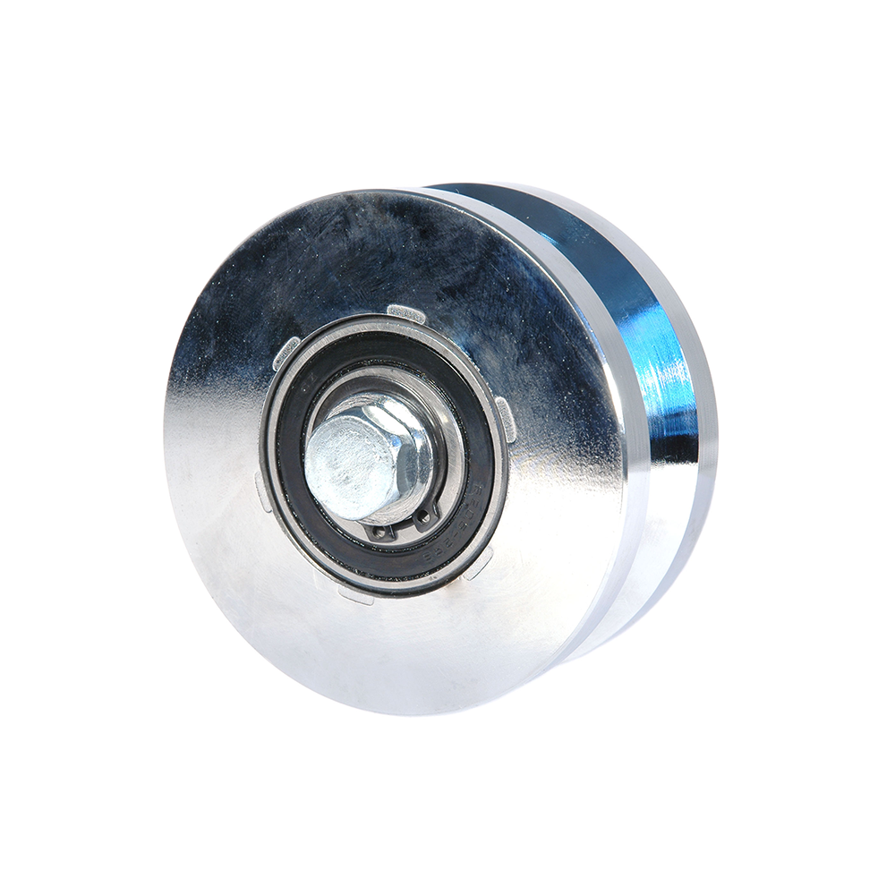 Super Heavy Duty Steel Chrome Plated V-Groove Wheel, 3000 lbs. Capacit ...