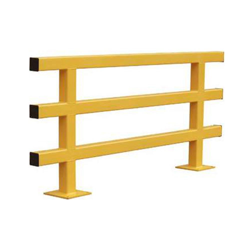 Protective Barriers - Triple Rail System, High-Impact Square Tubing ...
