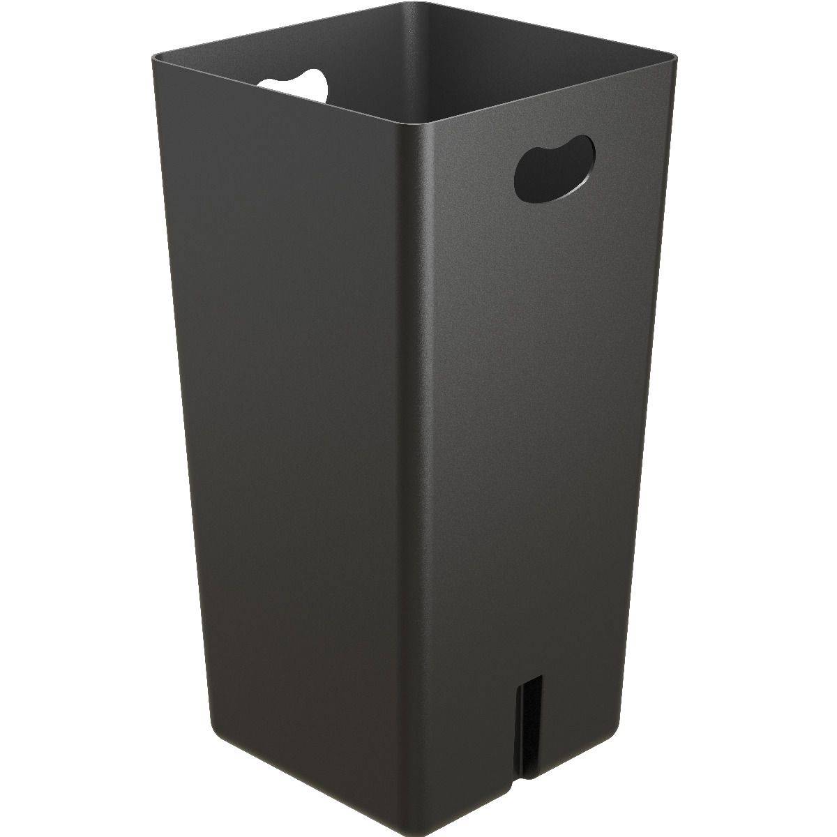 30 Gallon Outdoor Decorative Metal Square Trash Can With 2-Way Lid ...