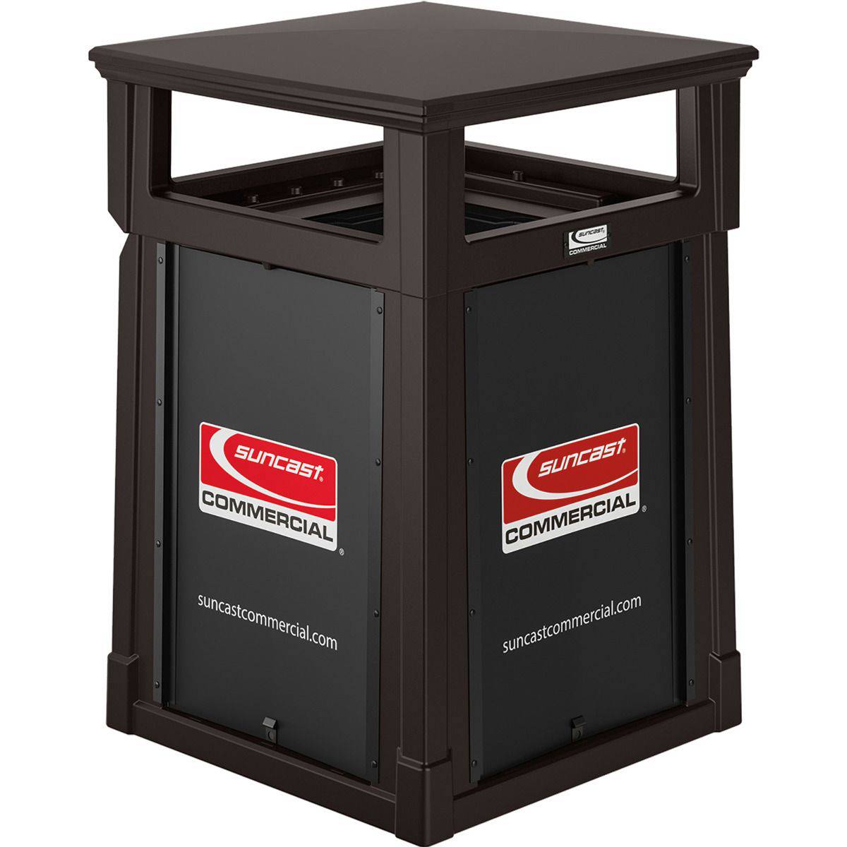 35 Gallon, Resin Customizable Garbage Can, With Covered Lid – Source 4 ...