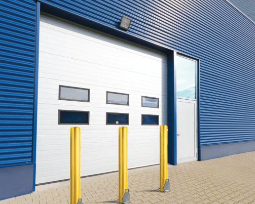 4" Removable Carbon Steel Bollard with Embedment Sleeve (36 Inch Heigh ...