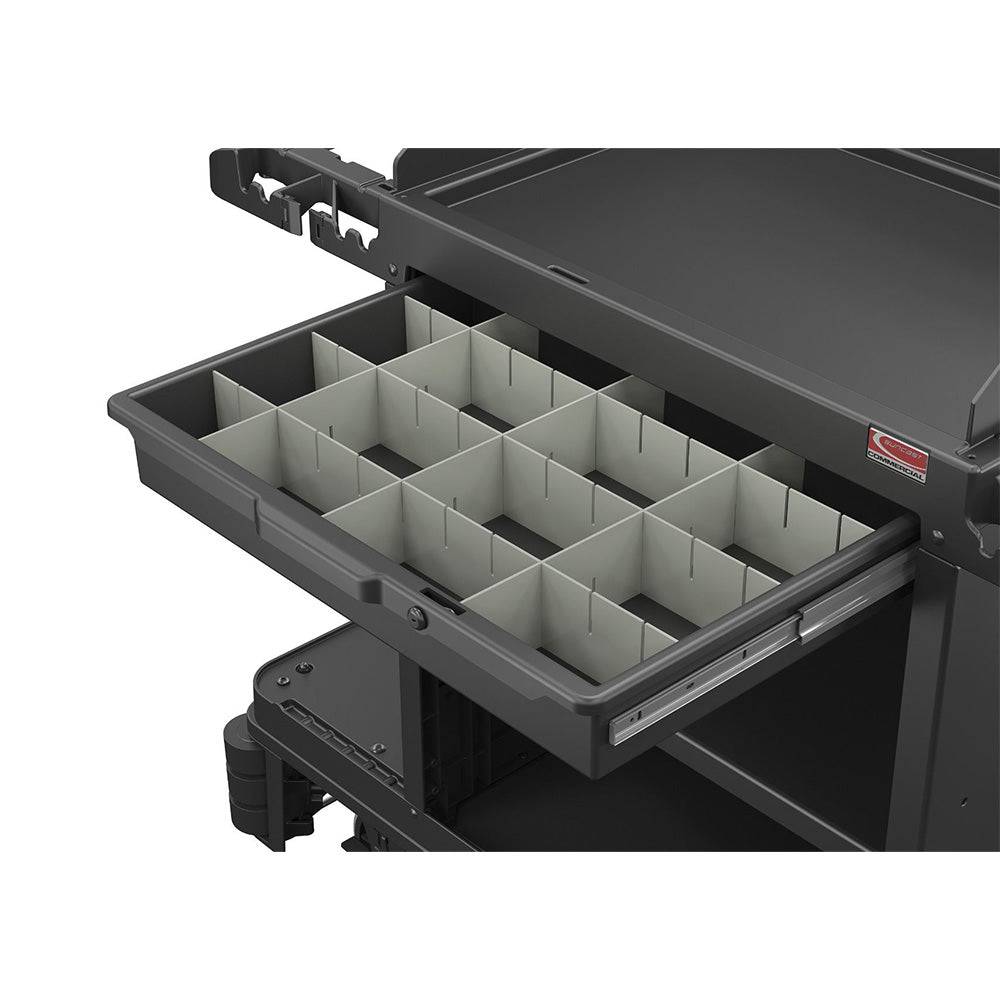 Lockable Slide Drawer With Dividers, Black – Source 4 Industries