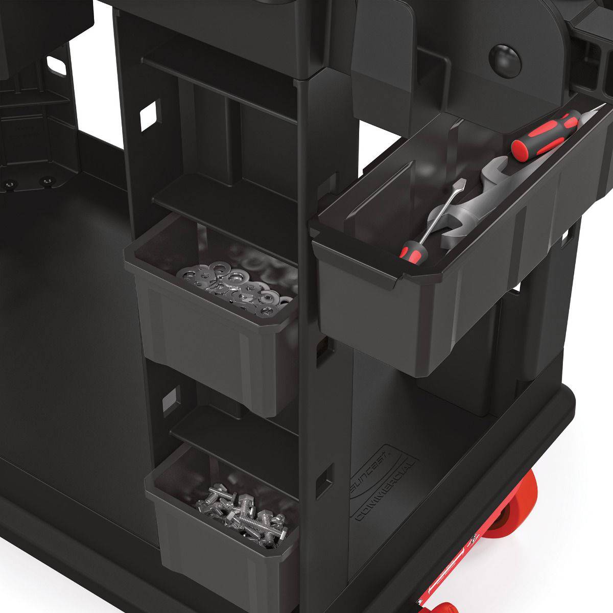 Plastic Utility Cart Heavy Duty, 26X45 – Source 4 Industries