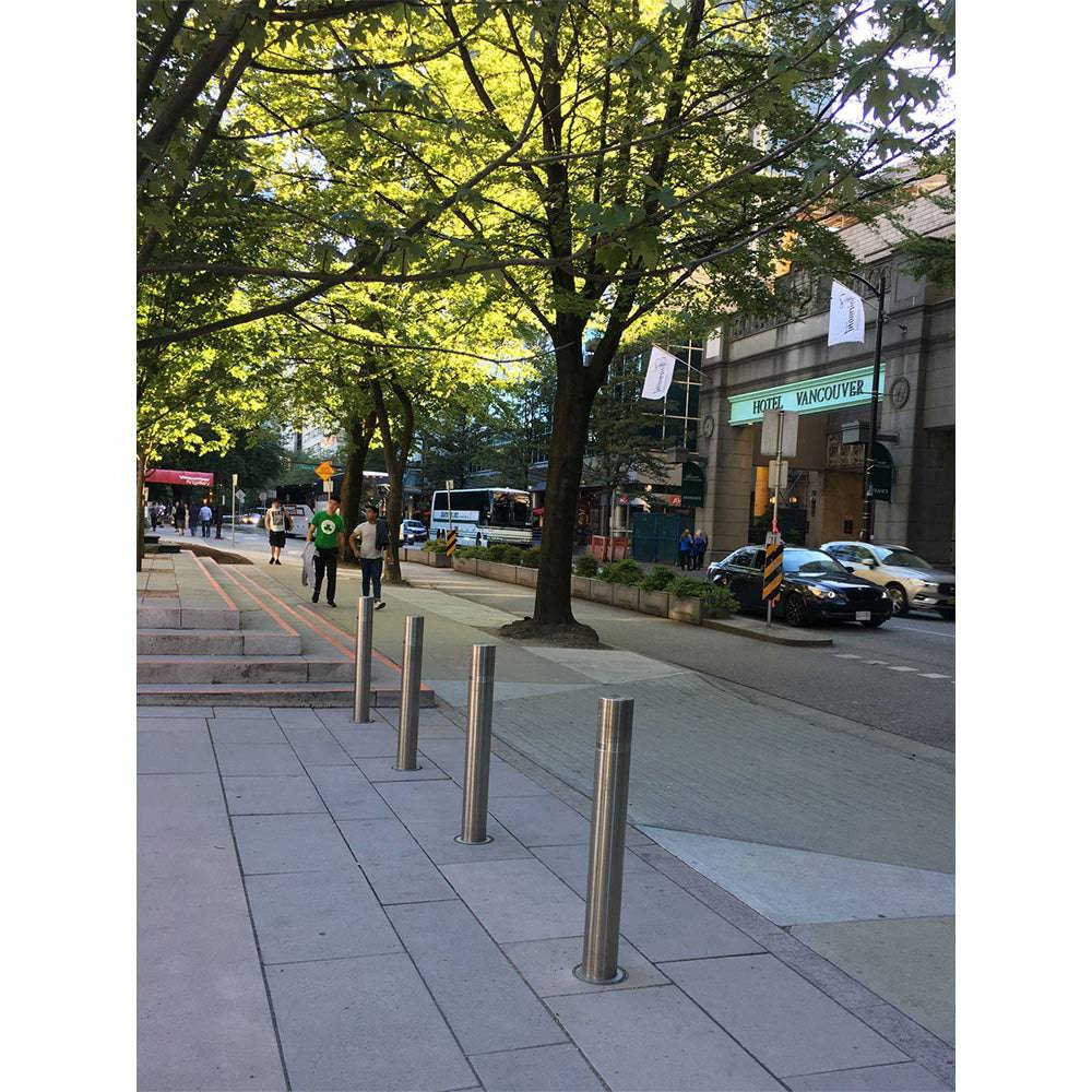 R-8464 Stainless Steel Removable Bollard (36" Height x 4-1/2" Diameter ...