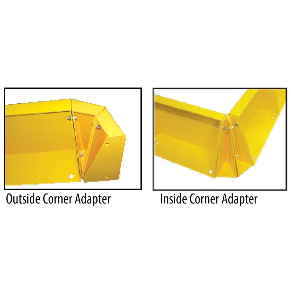 12-in Tall Floor-Mounted Barrier Corners – Source 4 Industries