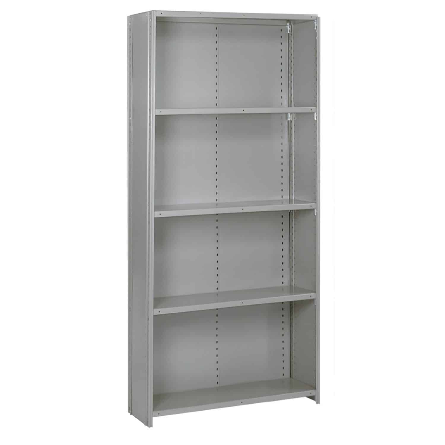 8000 Series Closed Steel Shelving with 5 Shelves - 20 Gauge - Heavy-Du ...