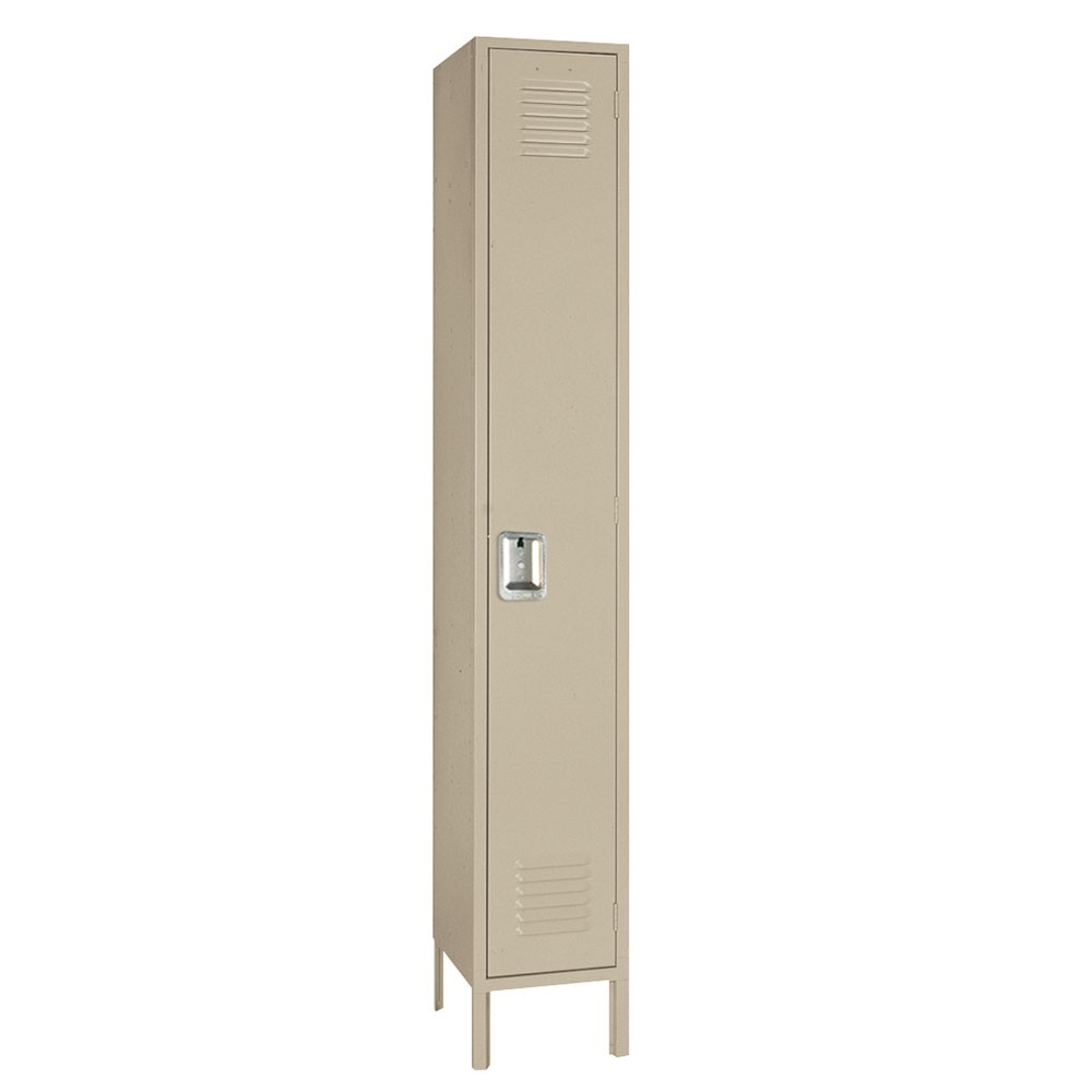 Single Tier 12"w x 12"d x 78"h Standard Metal Locker 1 Wide – Source 4 ...
