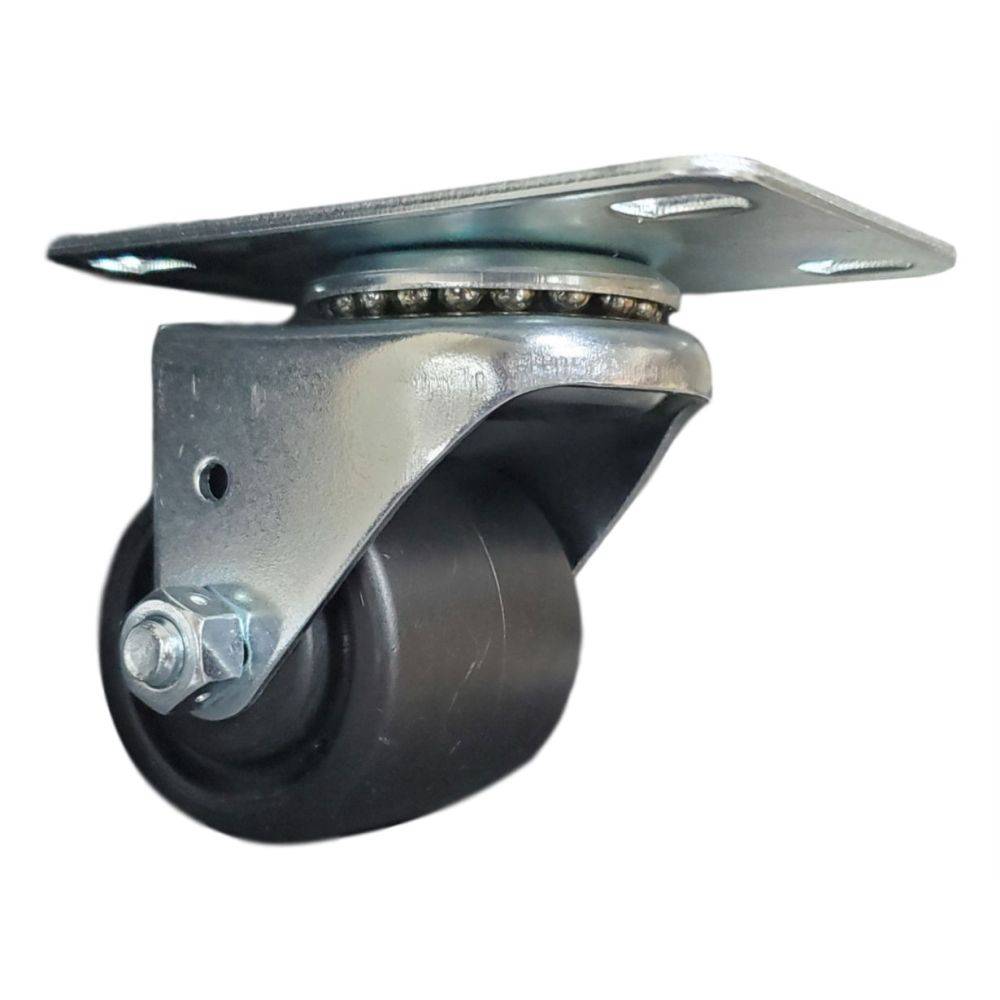 2" x 1-13/16" Polyolefin Wheel Low Profile Swivel Caster - 300 lbs ...