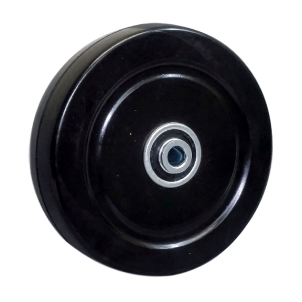 5" x 1-1/4" Soft Rubber Wheel Black - 350lbs. Capacity – Source 4 ...