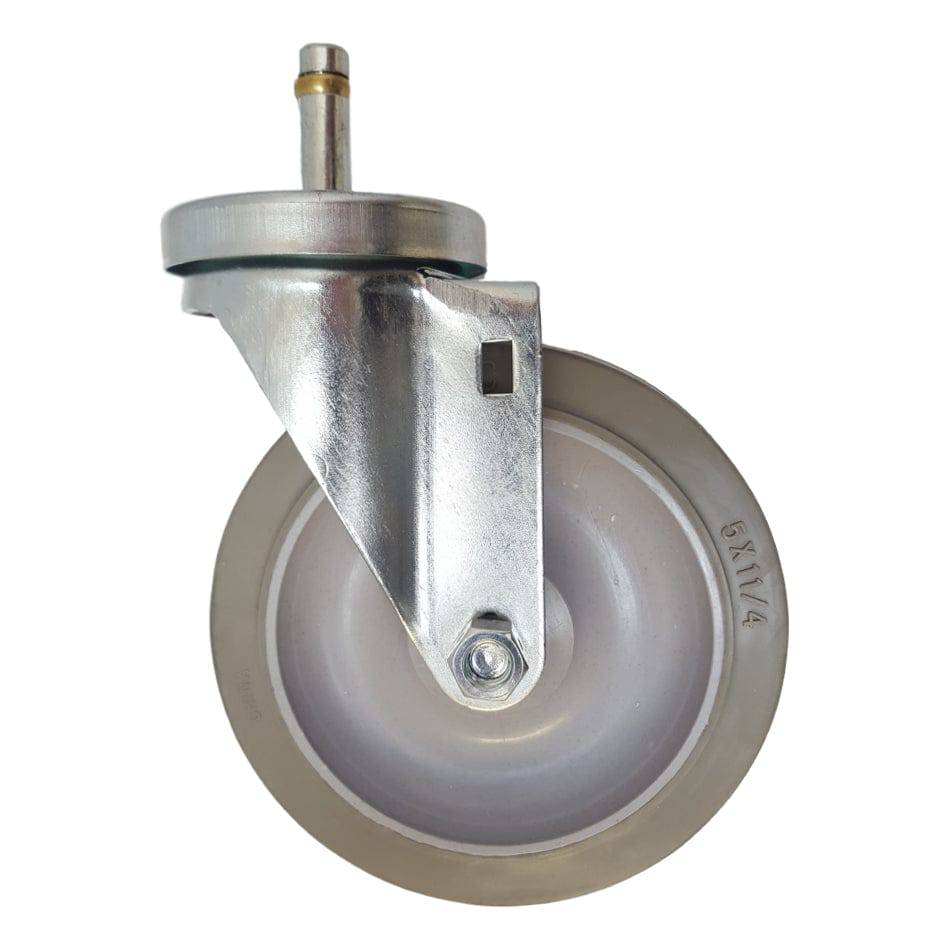 5" x 1-1/4" Nomadic Wheel Swivel Grip Ring Stem Caster (7/16") - 325 l ...