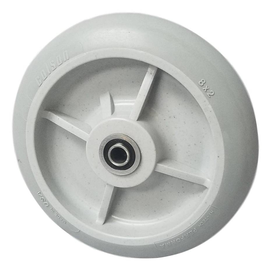 8" x 2" Colson Performa Thermoplastic Rubber Whl Precision Br., 600 lb ...