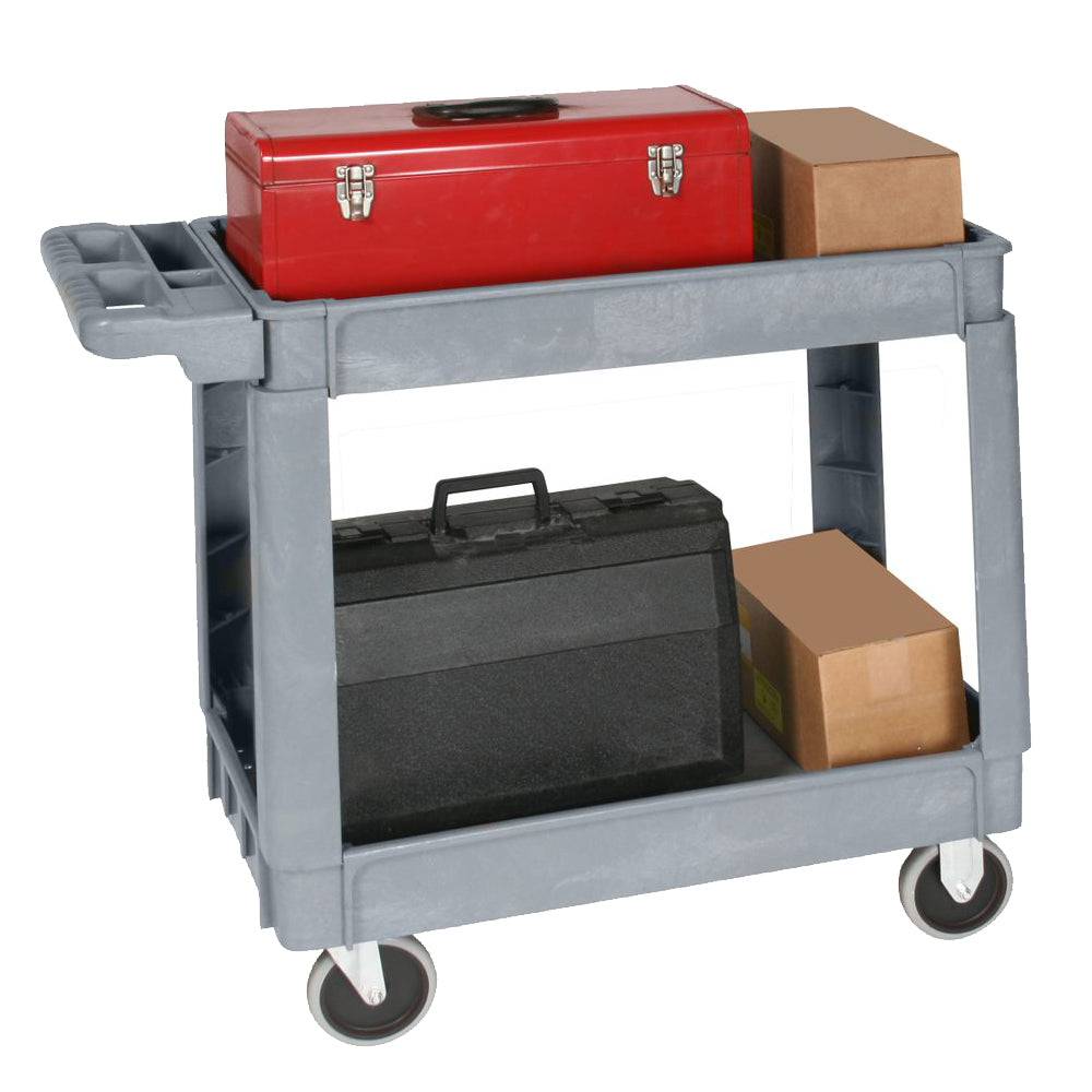 Wesco Deluxe Plastic Service Cart - 550 Lbs Capacity, 16" x 30 ...