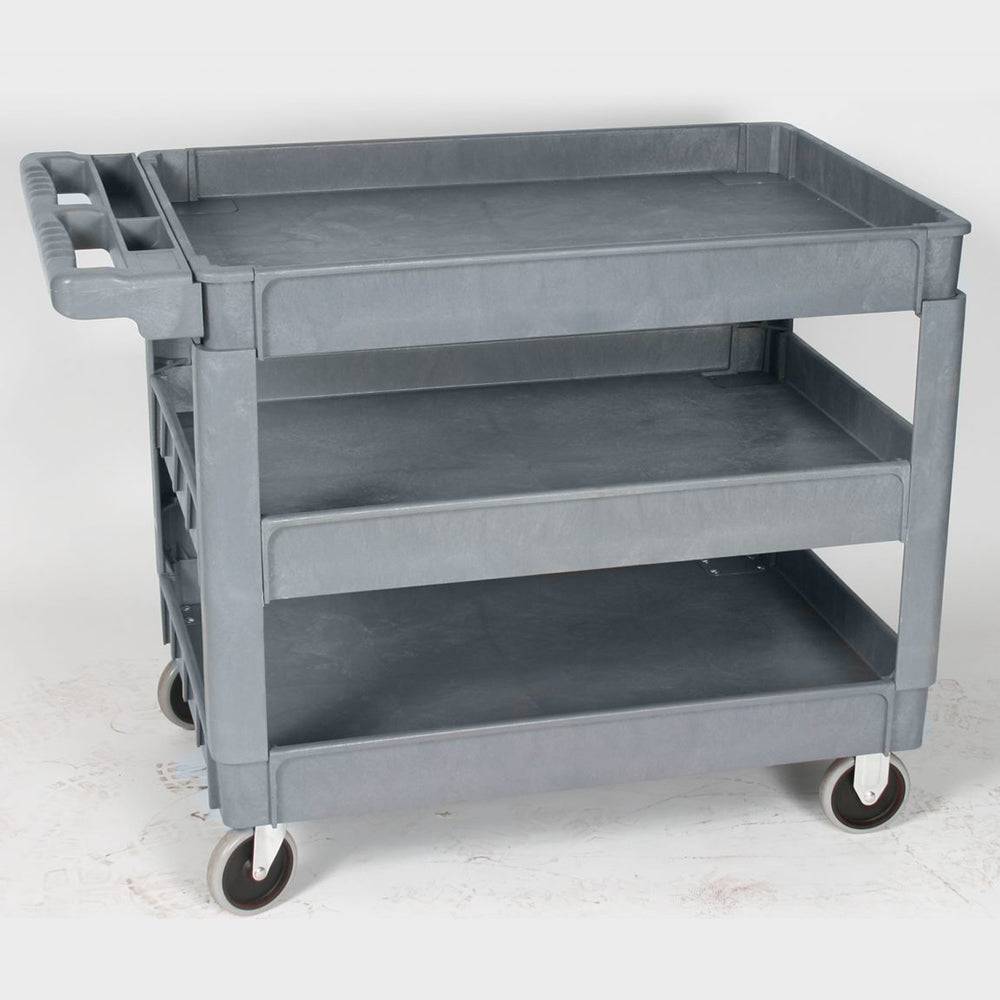 Wesco Deluxe Plastic Service Cart - 550 Lbs Capacity, 24" x 36 ...