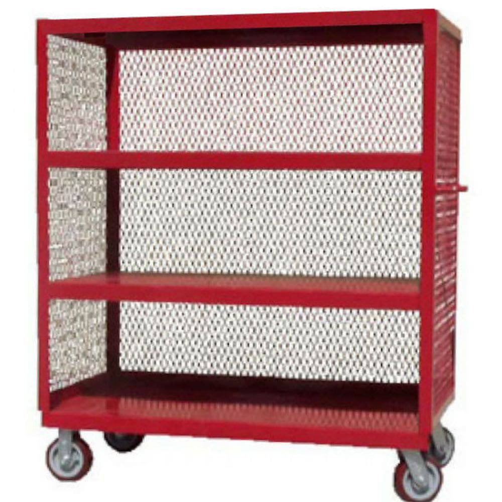 3-Sided Service Cart (4 Shelves) | Source 4 Industries