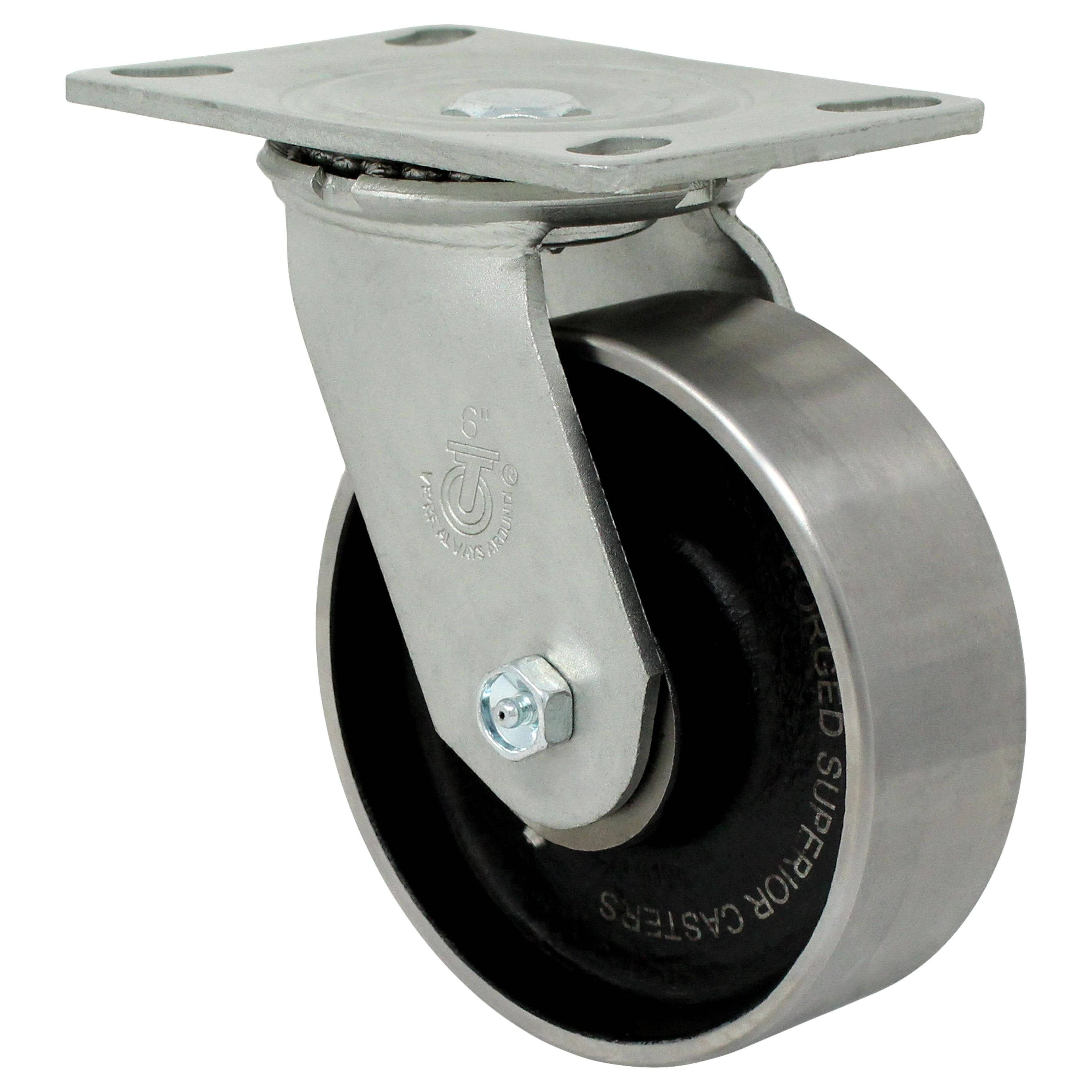 6" x 2" Forged Steel Wheel Swivel Caster - 1500 lbs. capacity – Source ...