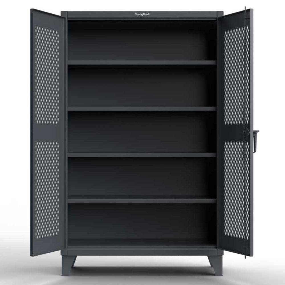 Extreme Duty 12 GA Cabinet with Ventilated Doors - 48 In. W x 24 In. D ...