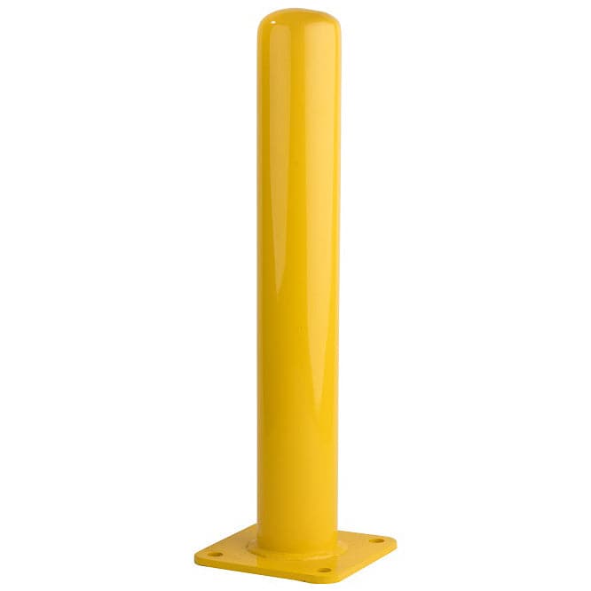 6" Carbon Steel Dome Top Bollard with Baseplate – Source 4 Industries