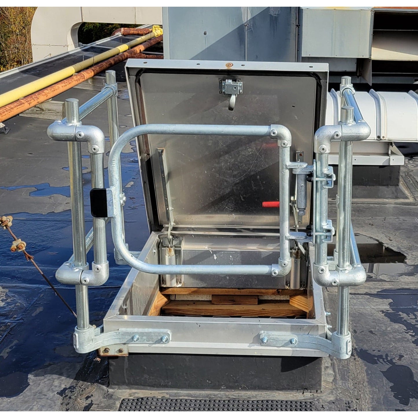 Roof Hatch Railing Kit - Hatch Opening in Front of Hinges - 36in x 36i ...