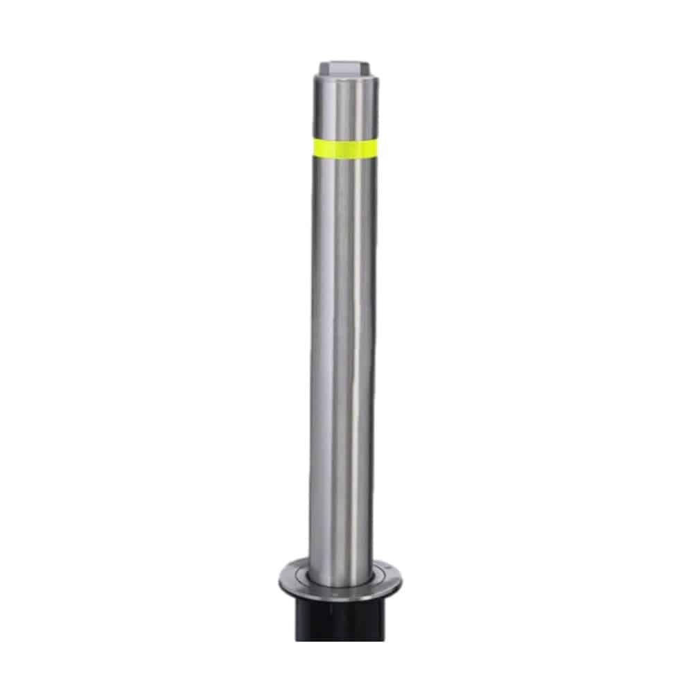 4" Manual Retractable Stainless Steel Bollard | Source 4 Industries
