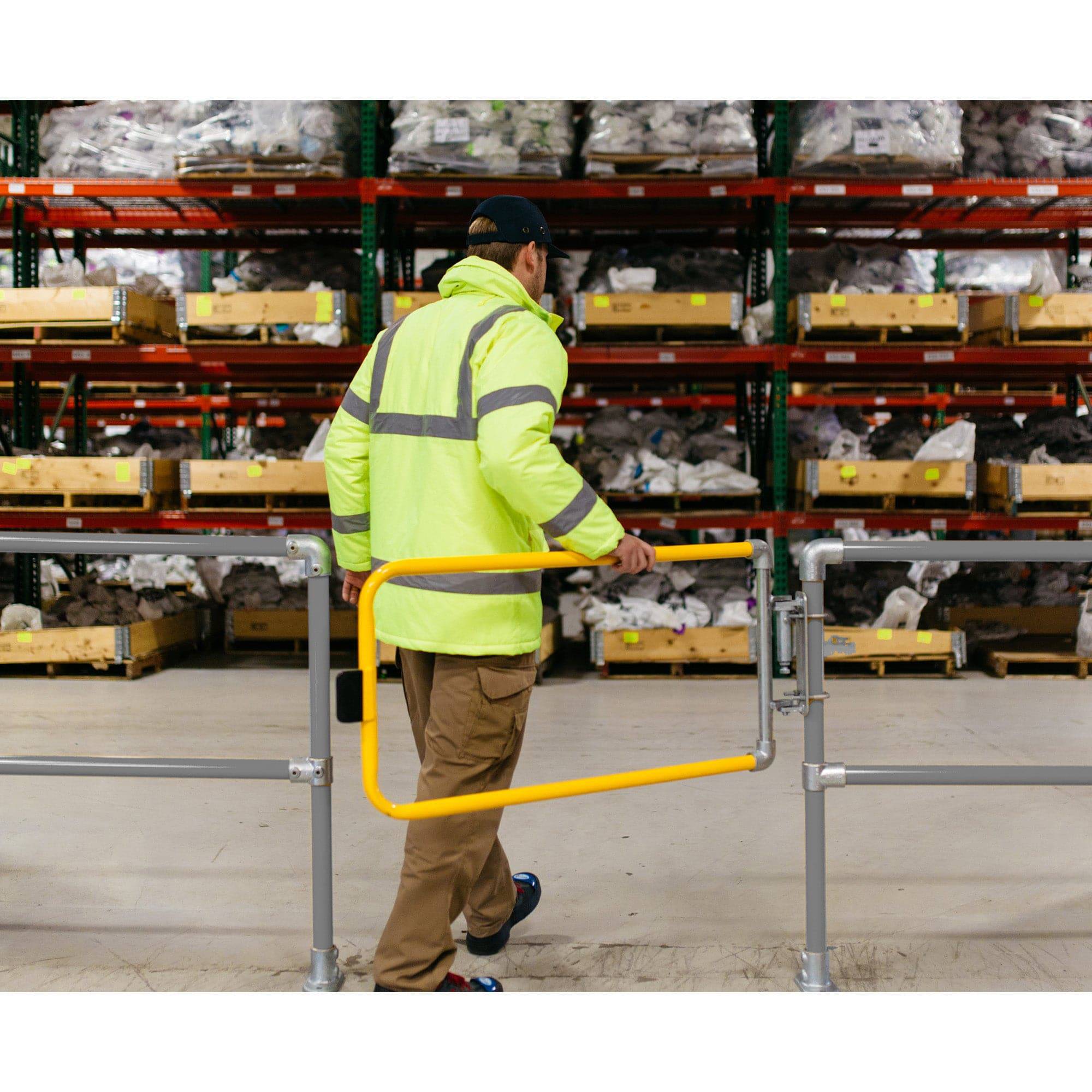 Self-Closing Steel Safety Gate (Spring Loaded) – Source 4 Industries