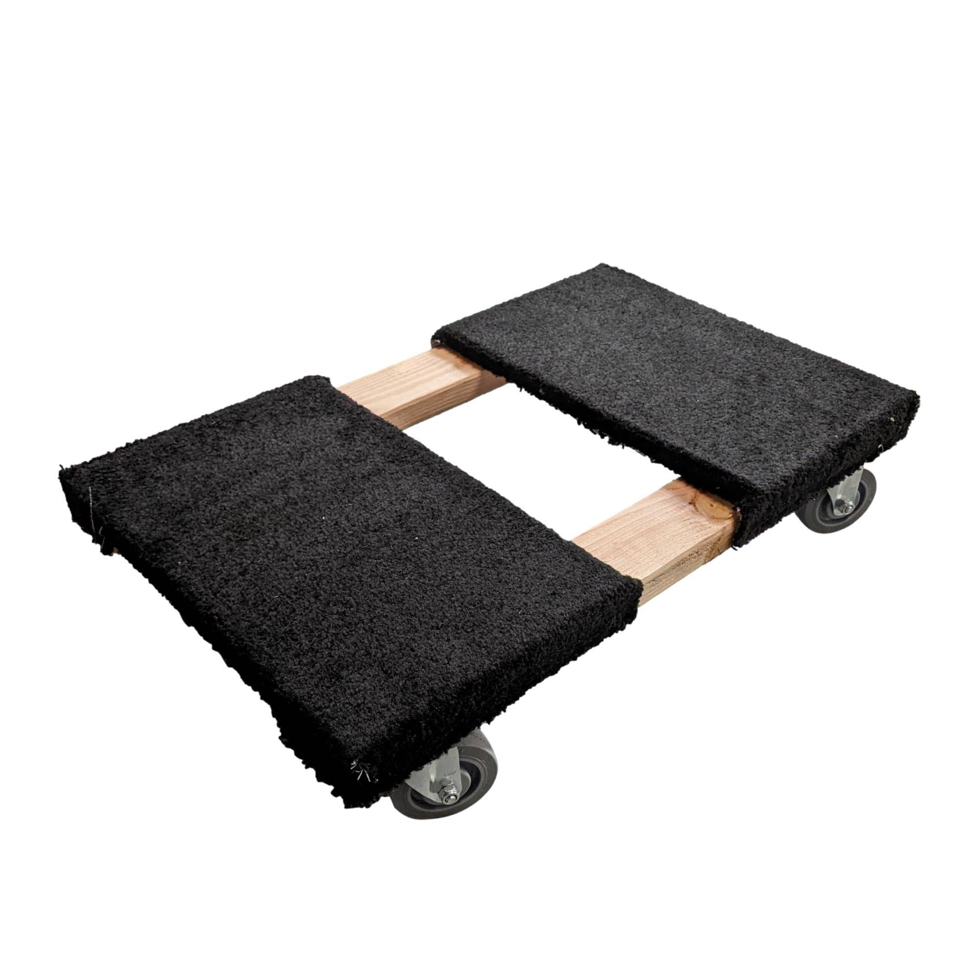 Carpeted Pro-Mover Trade Show Dolly w- Four 4" Thermoplastic Wheels ...