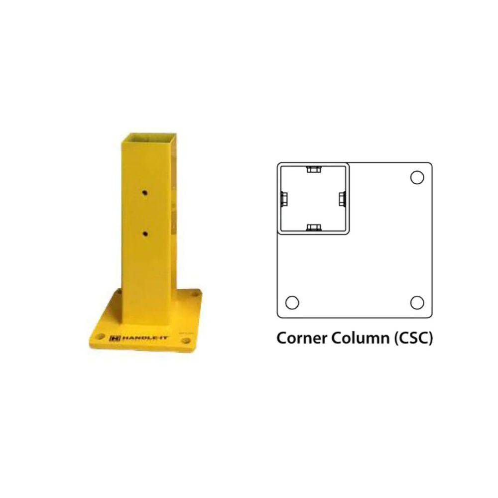 Heavy Duty Warehouse Guard Rail Column – Source 4 Industries