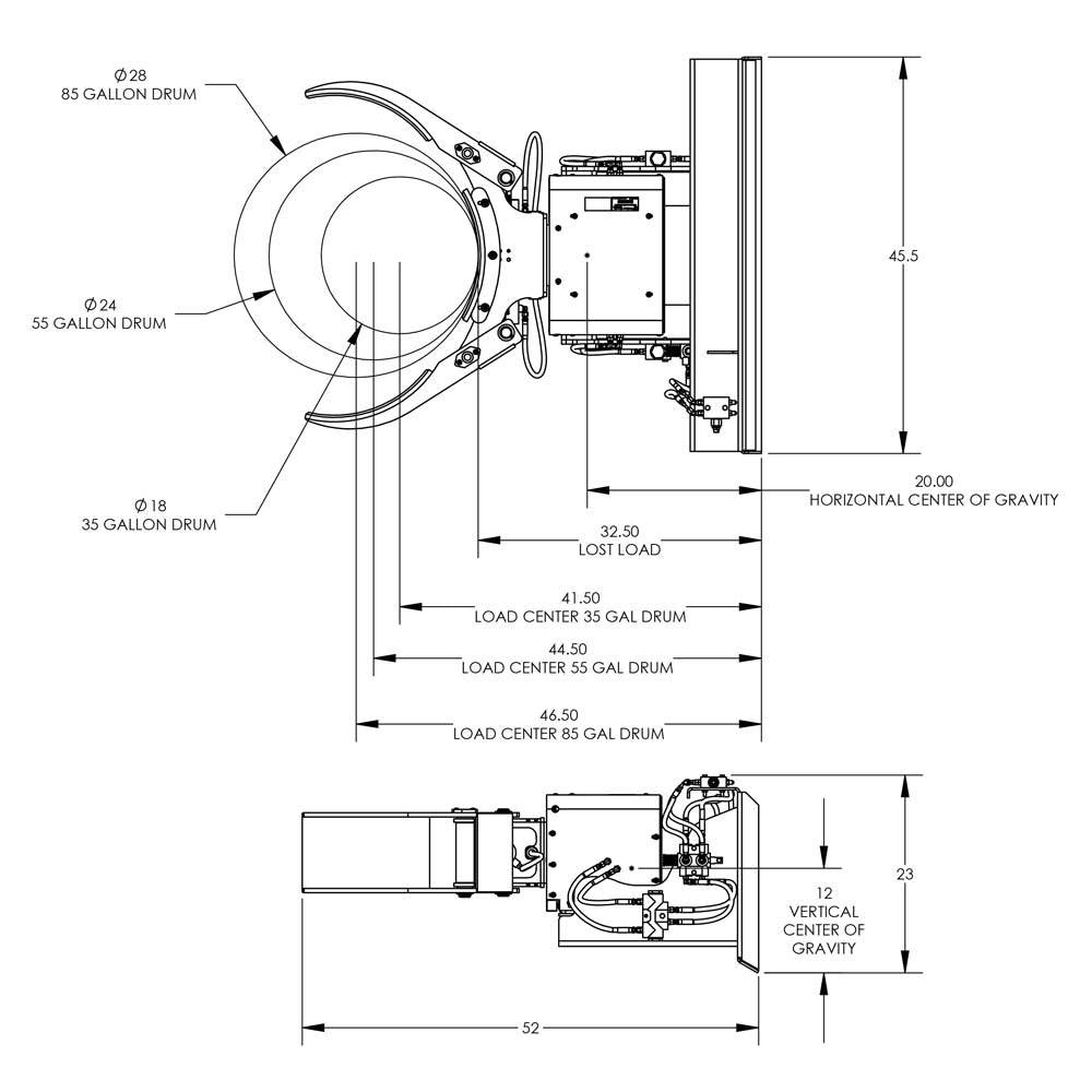 Valley Craft Drum Clamp & Rotate Powered Skid Steer Attachment – Source ...