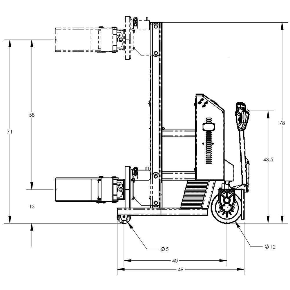 Valley Craft Fully Powered Drum Lifts and Rotators – Source 4 Industries