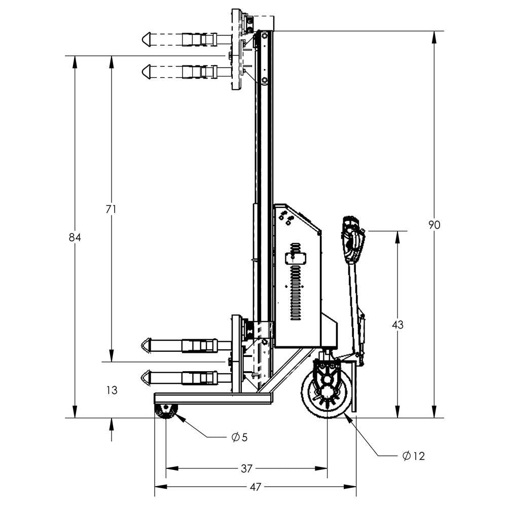 Valley Craft Fully Powered Drum Lifts and Rotators – Source 4 Industries